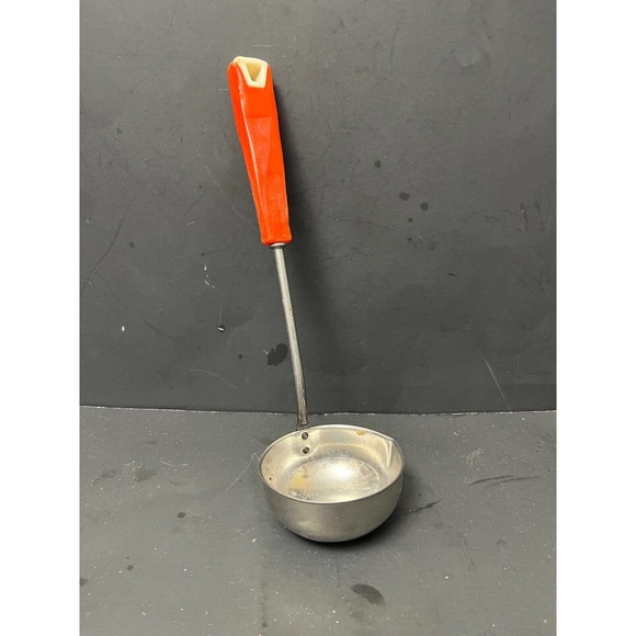 Ecko Unlimited | Dining | Vintage Ecko Forge Stainless Steel Red Handled Ladle Very Retro | Poshmark